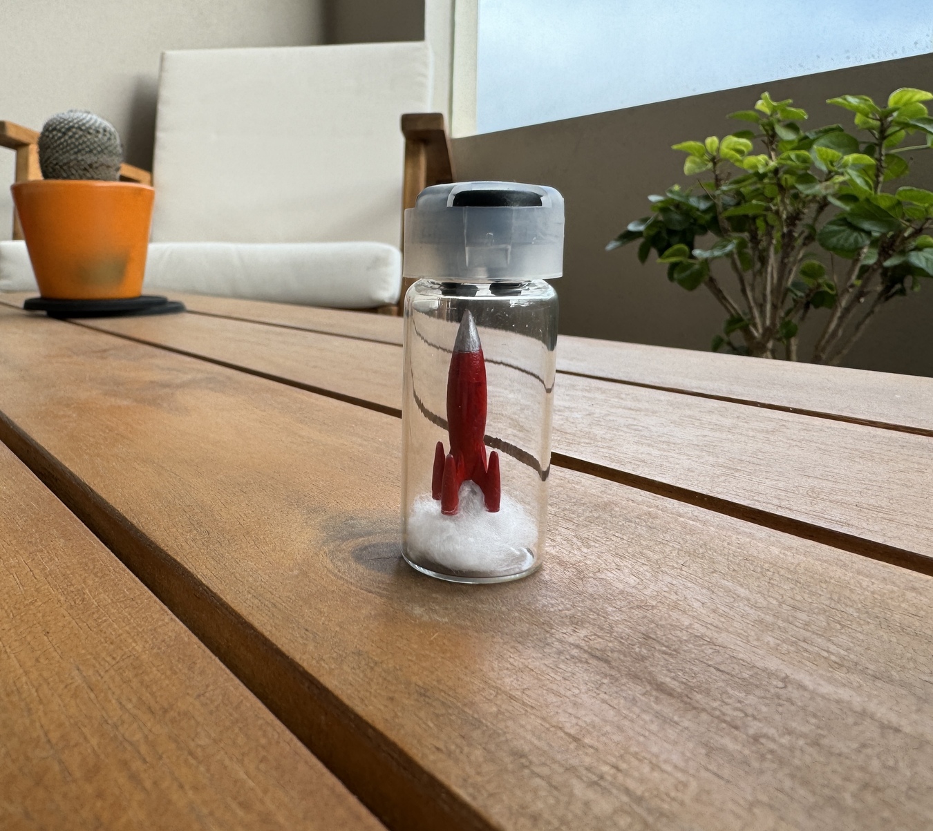 Rocket Launch Miniature, 3D Resin Printed hand Painted. - Printoutbox