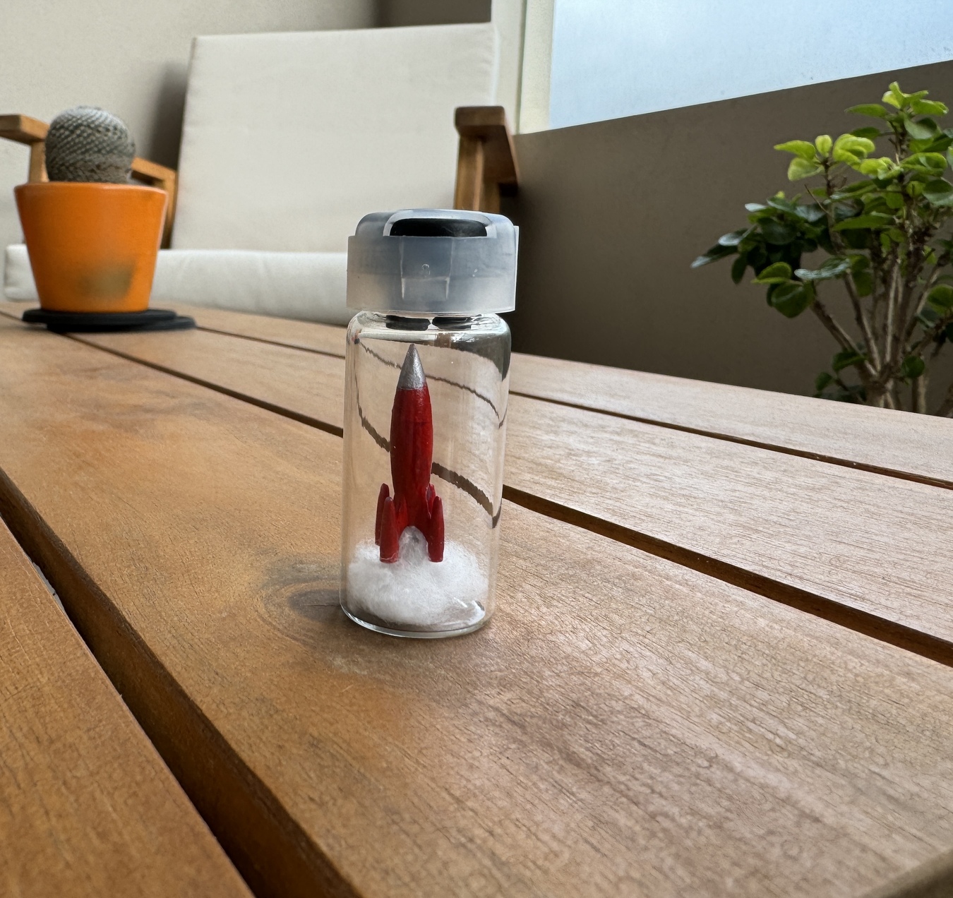 Rocket Launch Miniature, 3D Resin Printed hand Painted. - Printoutbox