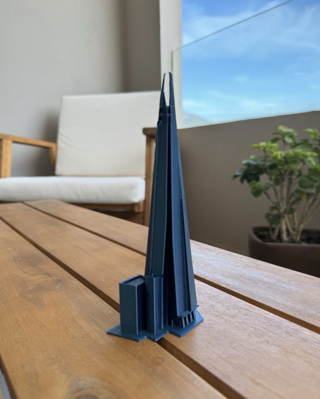 The Shard London UK 3D Printed PLA Model UK - Printoutbox